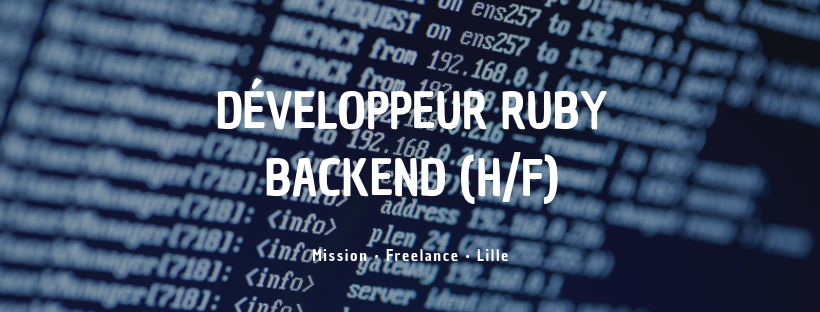 Développeur Ruby Backend (H/F) - Insitoo Lille - Mission Freelances ...