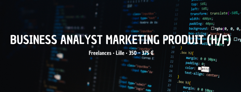 Business Analyst Marketing Produit (H/F) - Insitoo Lille - Mission ...